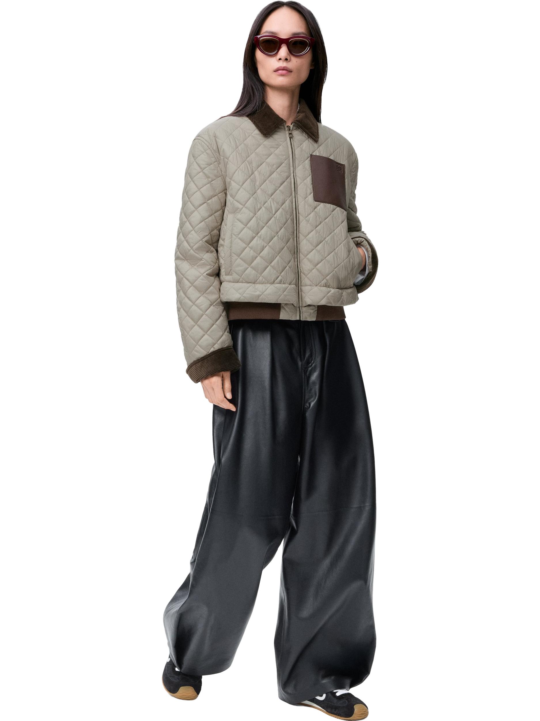 LOEWE LOEWE Quilted Technical Fabric Short Jacket